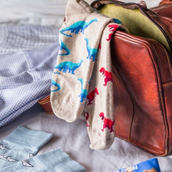 Kooky'S Kloset | Underwear & Socks | Mens Socks Dinosaurs Eco Friendly ...